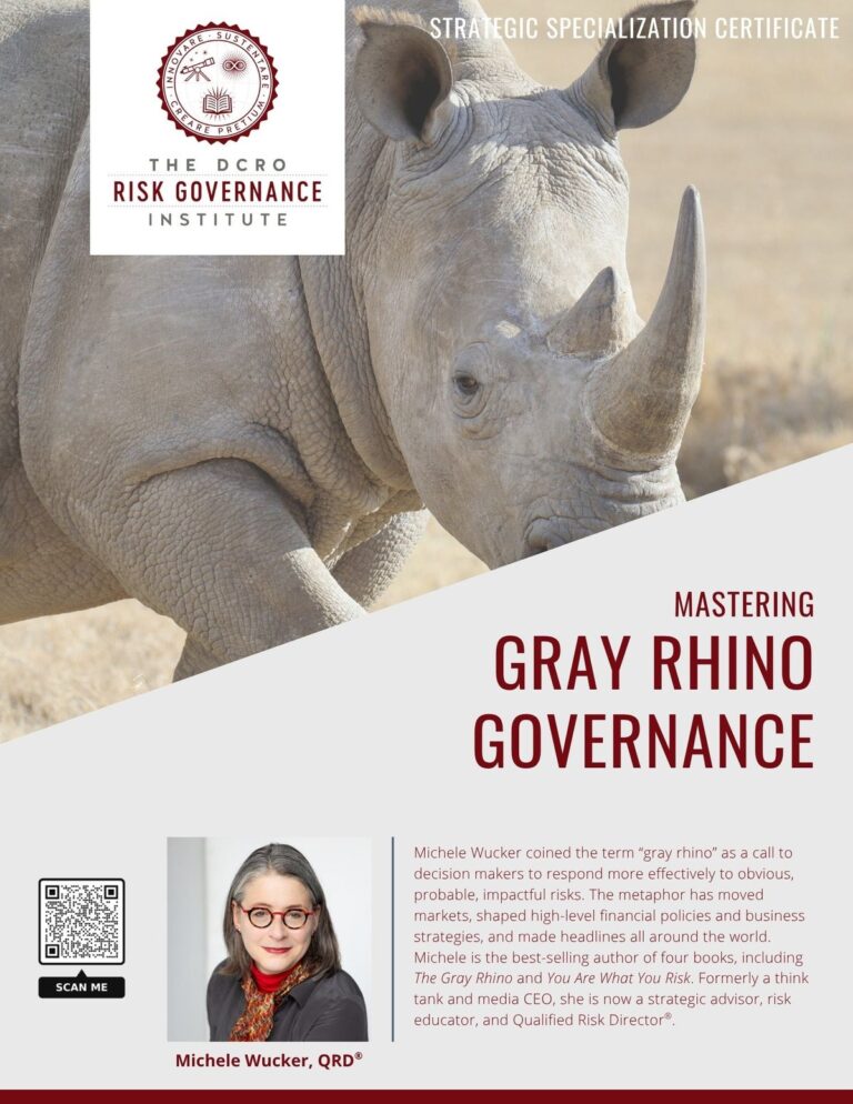 Earn the Mastering Gray Rhino® Governance Certificate | Gray Rhino ...